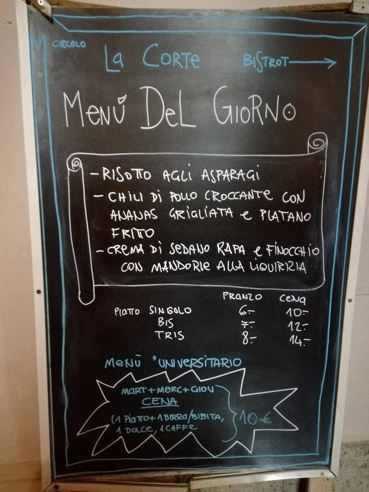 Menu da La Corte pub & bar, Trento
