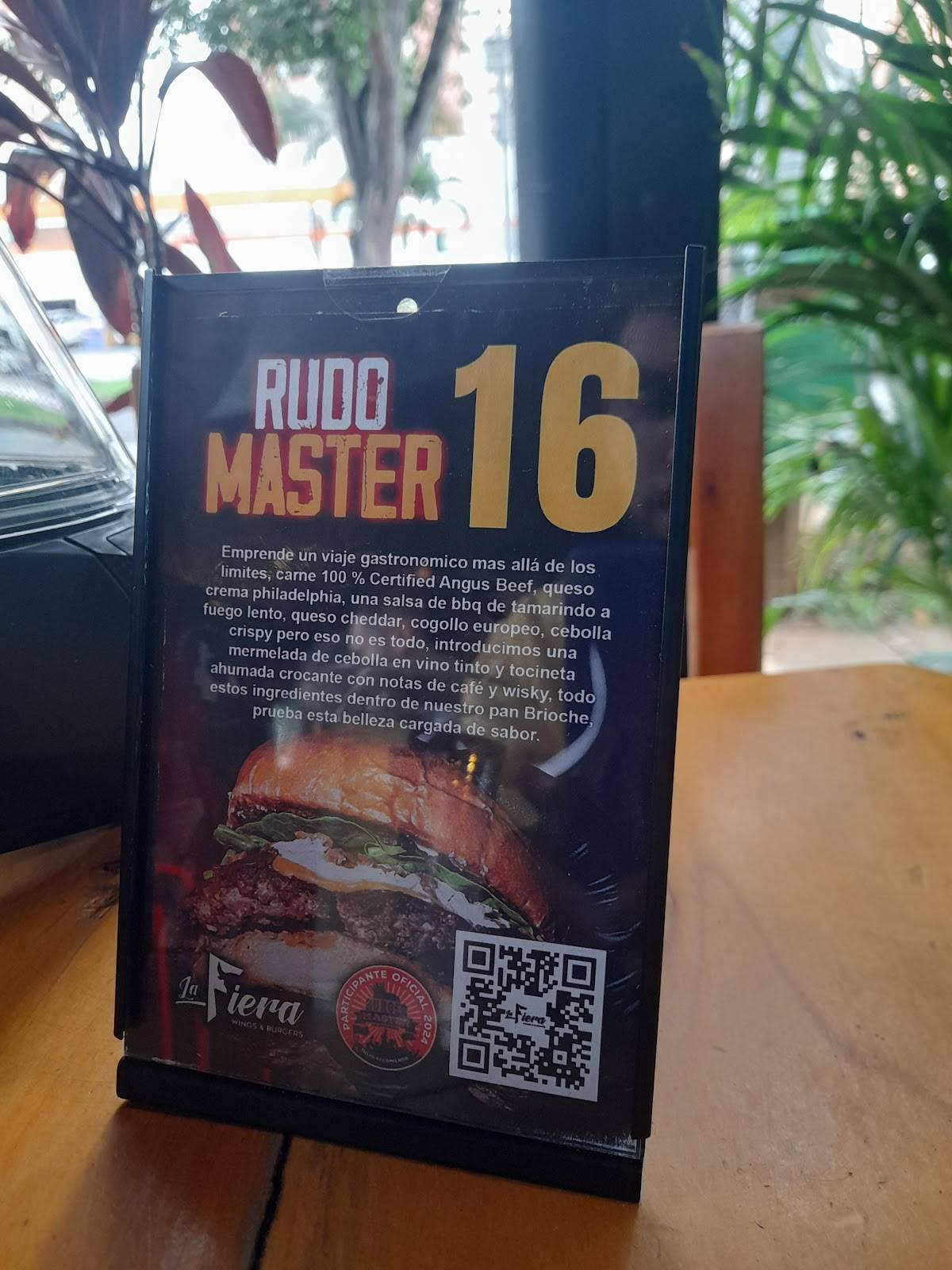 Carta del restaurante La Fiera Hamburgueseria, Medellín