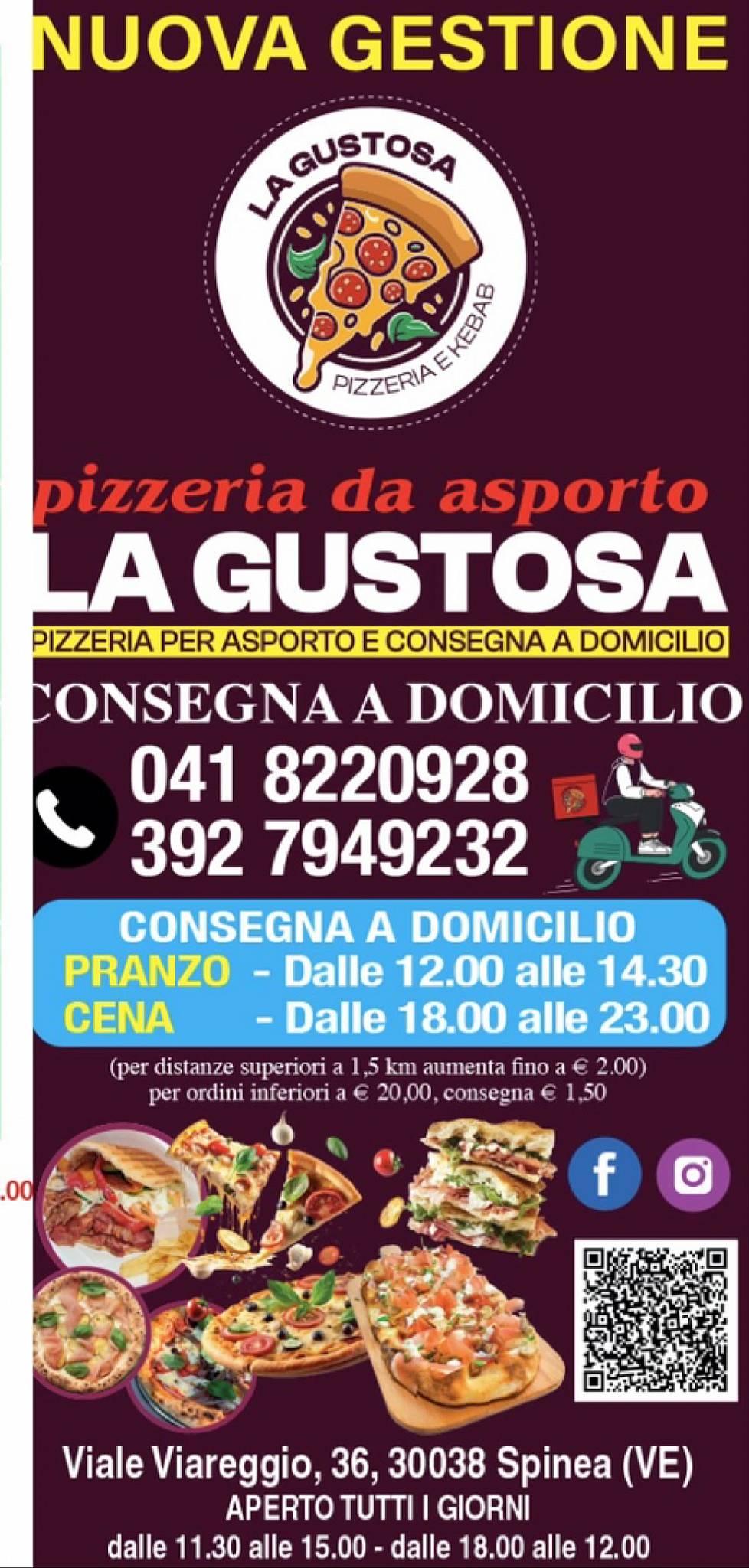 Menu at La Gustosa Spinea - Pizzeria e Kebab, Spinea