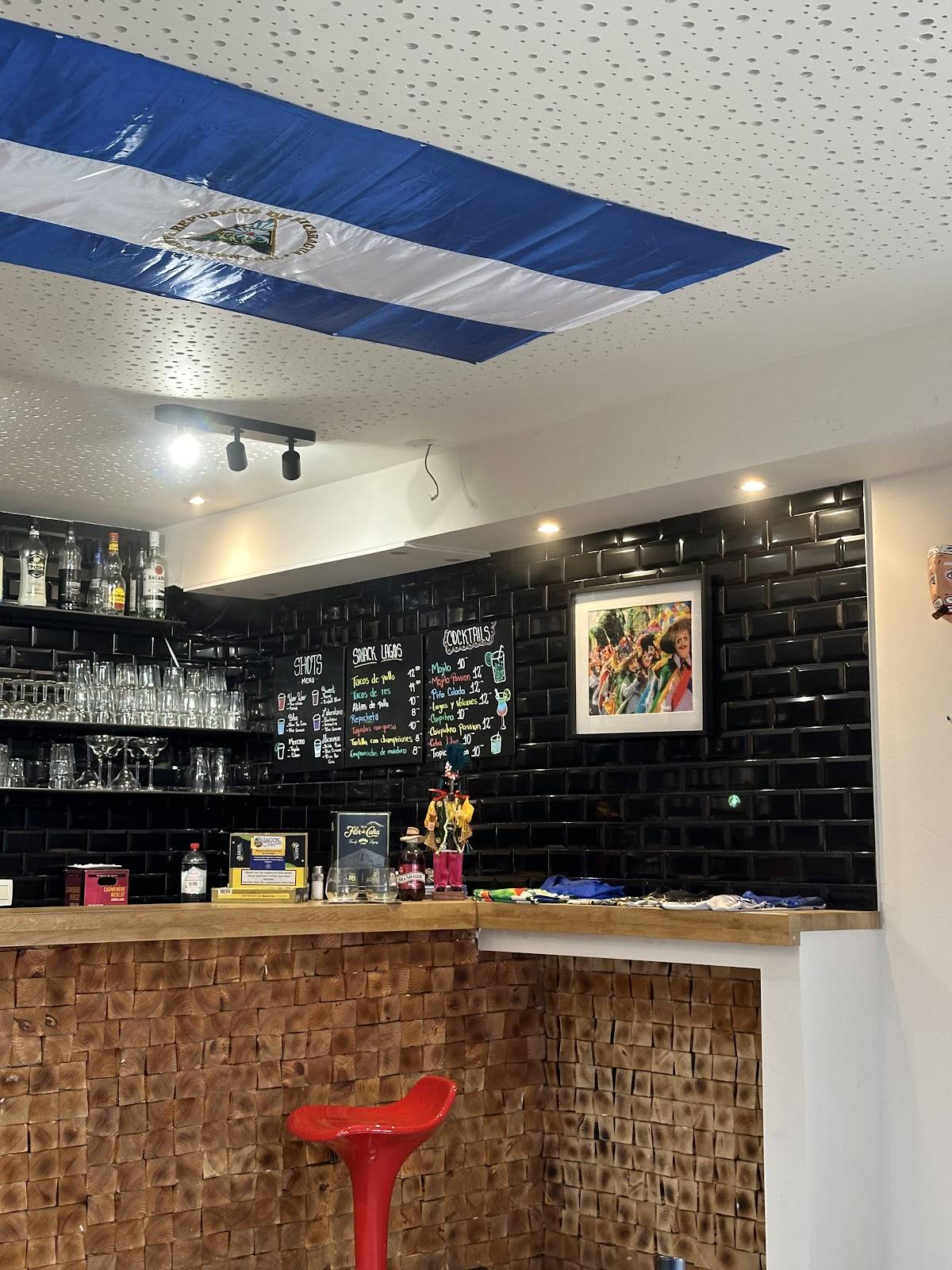 Menu at Lagos y Volcanes, Etterbeek