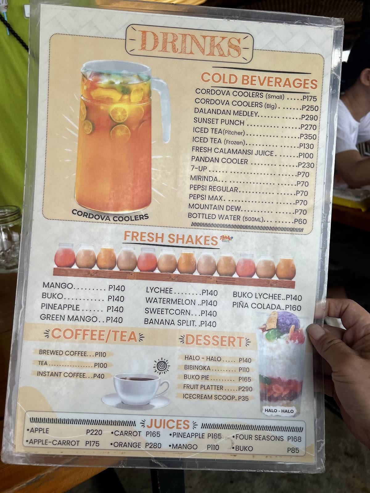 Menu at Lantaw Native Restaurant - Cordova, Cebu City