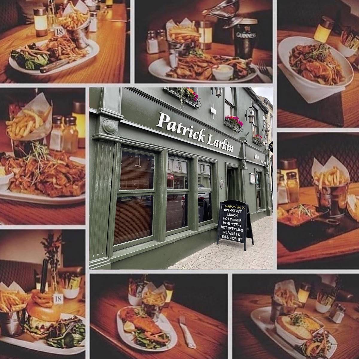 Menu at Larkin’s Bar and Lounge, Edenderry