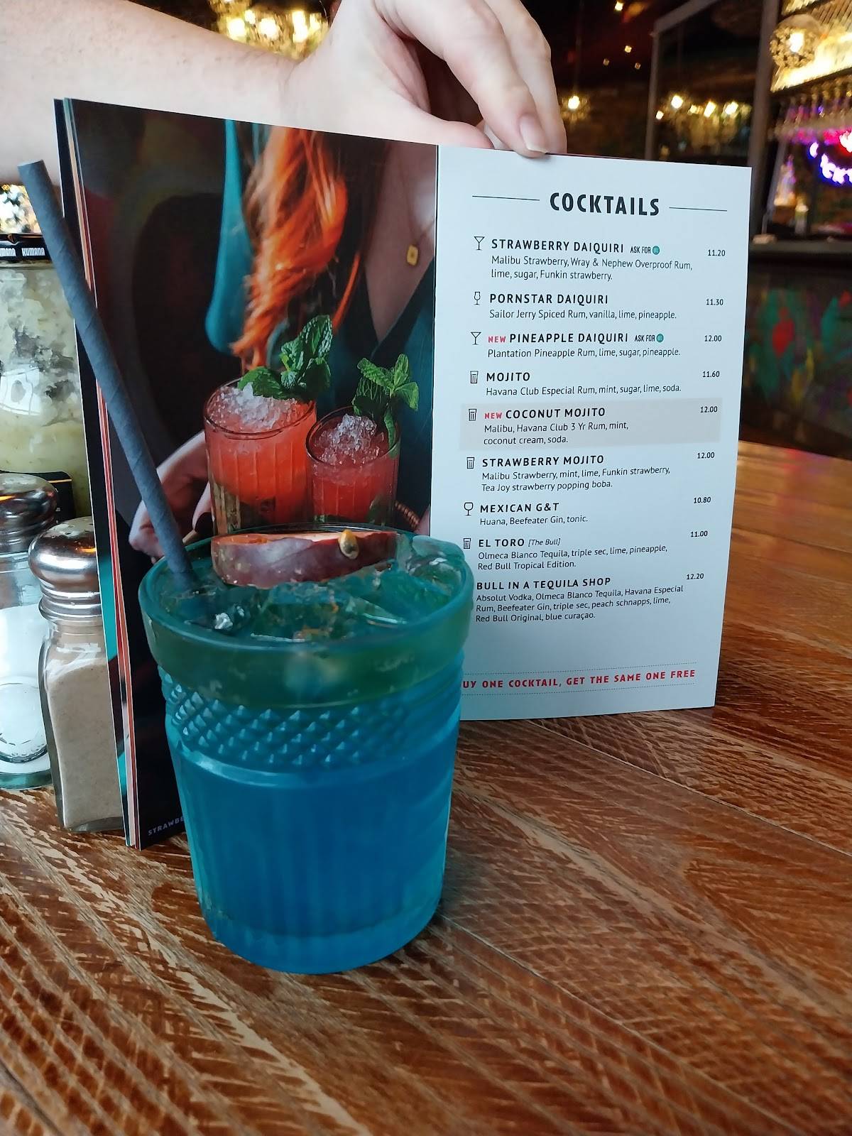 Menu at Las Iguanas Bolton restaurant, Bolton