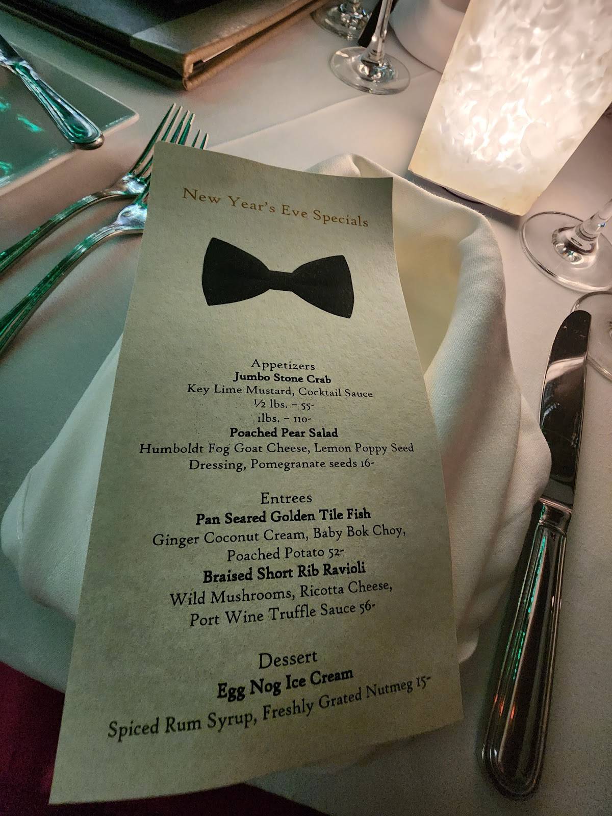 Menu at Latitudes - Sunset Key Cottages restaurant, Key West, 245 Front St