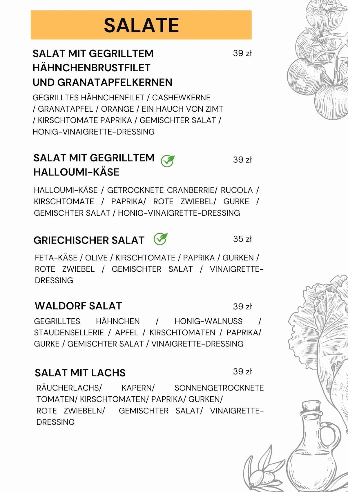 Menu at Lavi Bar & Restaurant, Poland