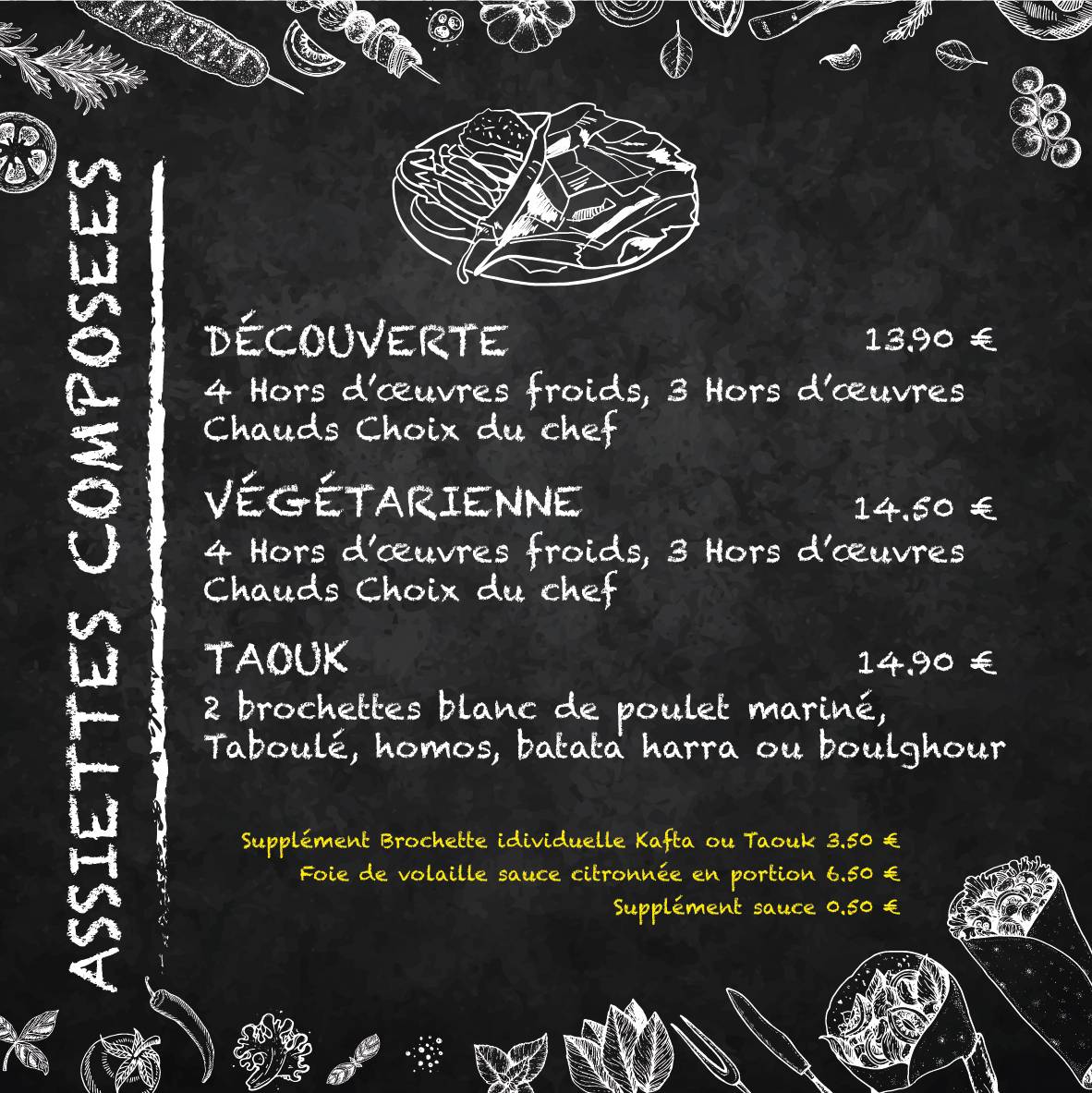 Menu at Le Babour restaurant, Puteaux