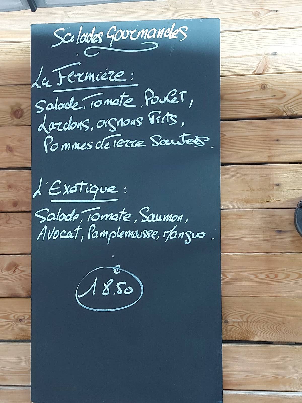 Menu au Le Caméléon restaurant, Lamorlaye