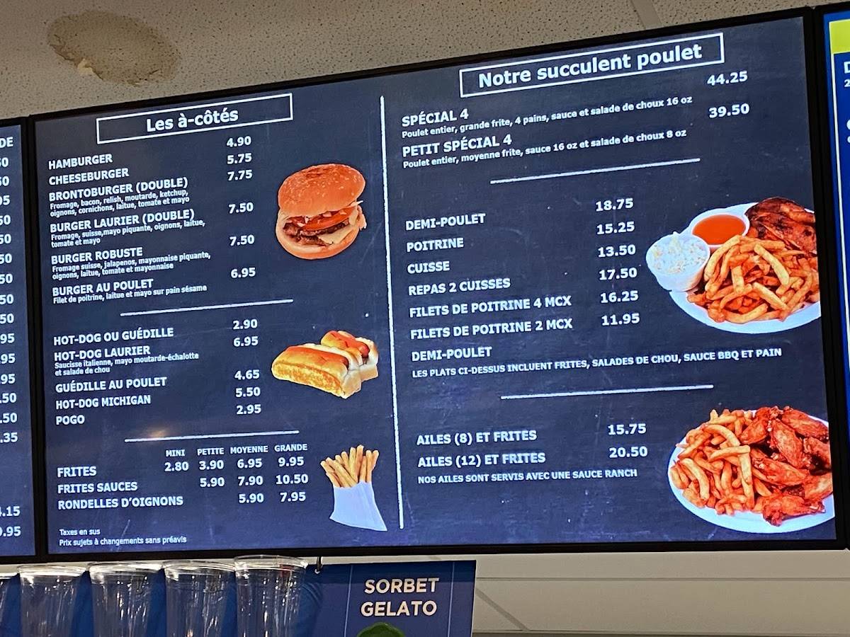 Menu au Le Laurier Restaurant/Crèmerie, Saint-Hyacinthe