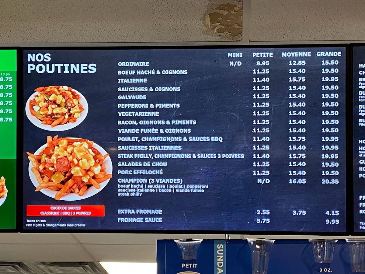 Menu au Le Laurier Restaurant/Crèmerie, Saint-Hyacinthe
