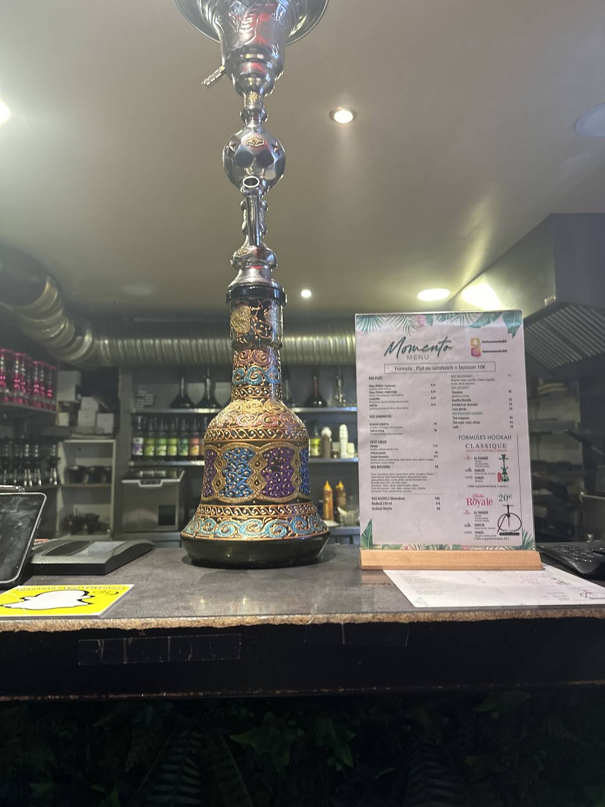 Menu au Le Momento pub et bar, Garges-lès-Gonesse