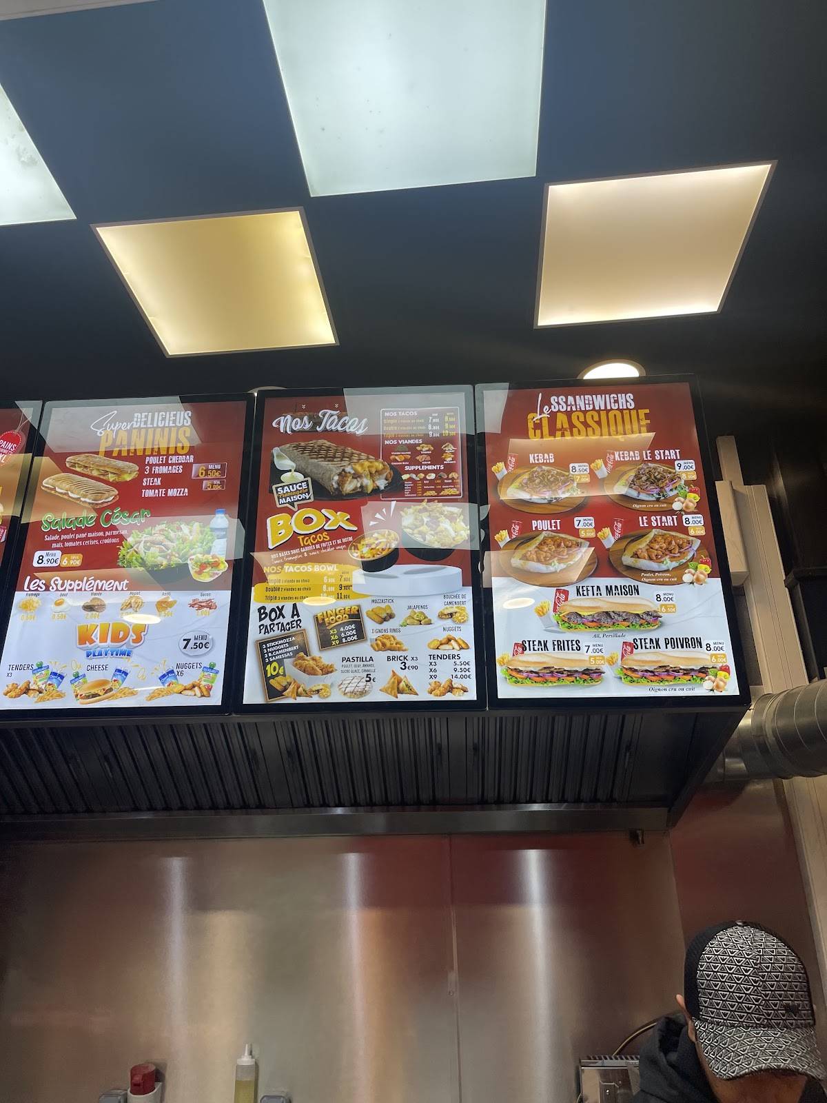 Menu at Le Start pub & bar, Marseille