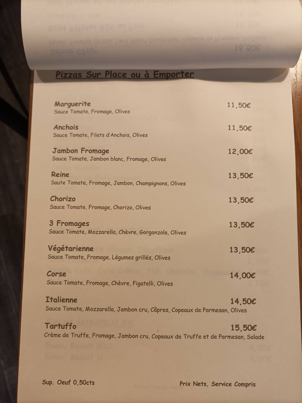 Menu au Le passage restaurant, Mandelieu-la-Napoule