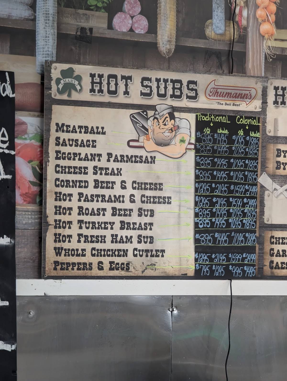 Menu at Lenny's Silverton Market restaurant, Toms River