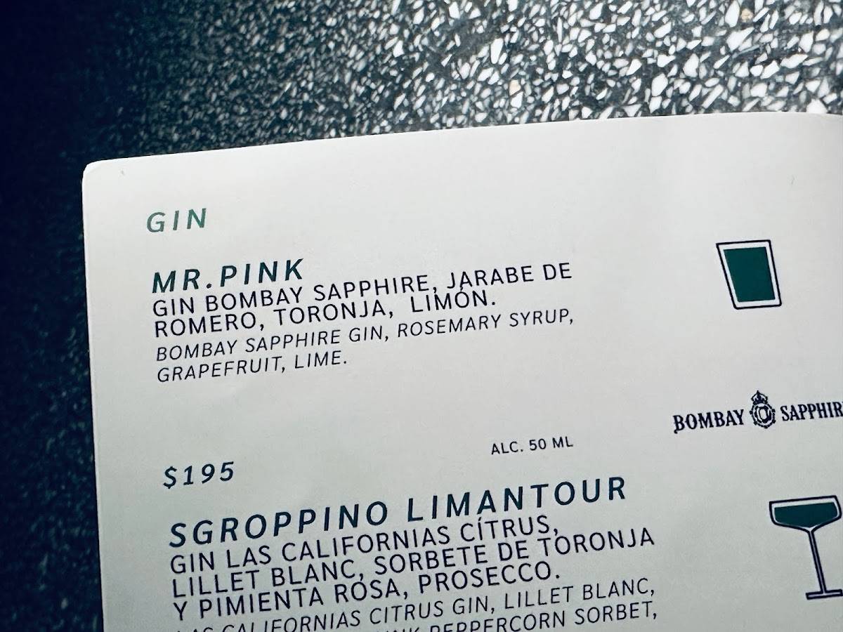 Menu at Limantour Polanco pub & bar, Ciudad López Mateos, Oscar Wilde 9