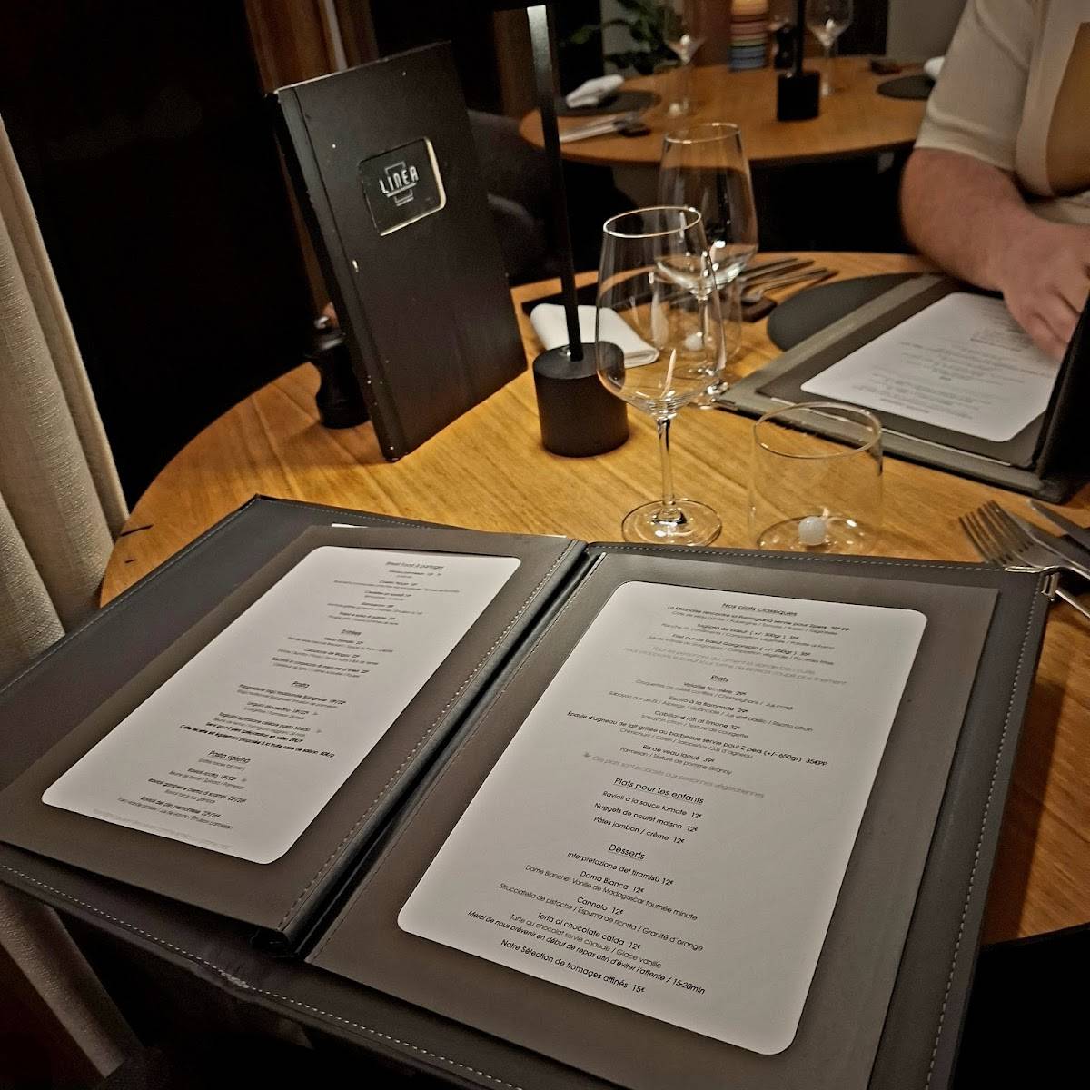 Menu au Linéa Brasserie Restaurant, Spa