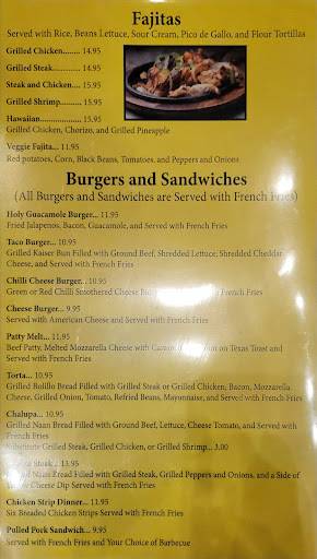 Menu at Little Mexico pub & bar, Mattoon, Charleston Ave