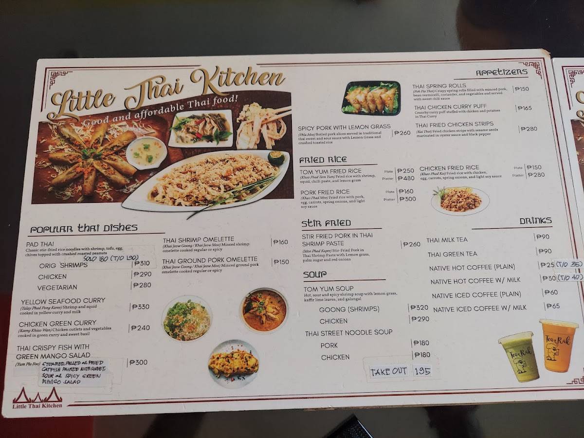Carta del restaurante Little Thai Kitchen - Iloilo, Iloílo