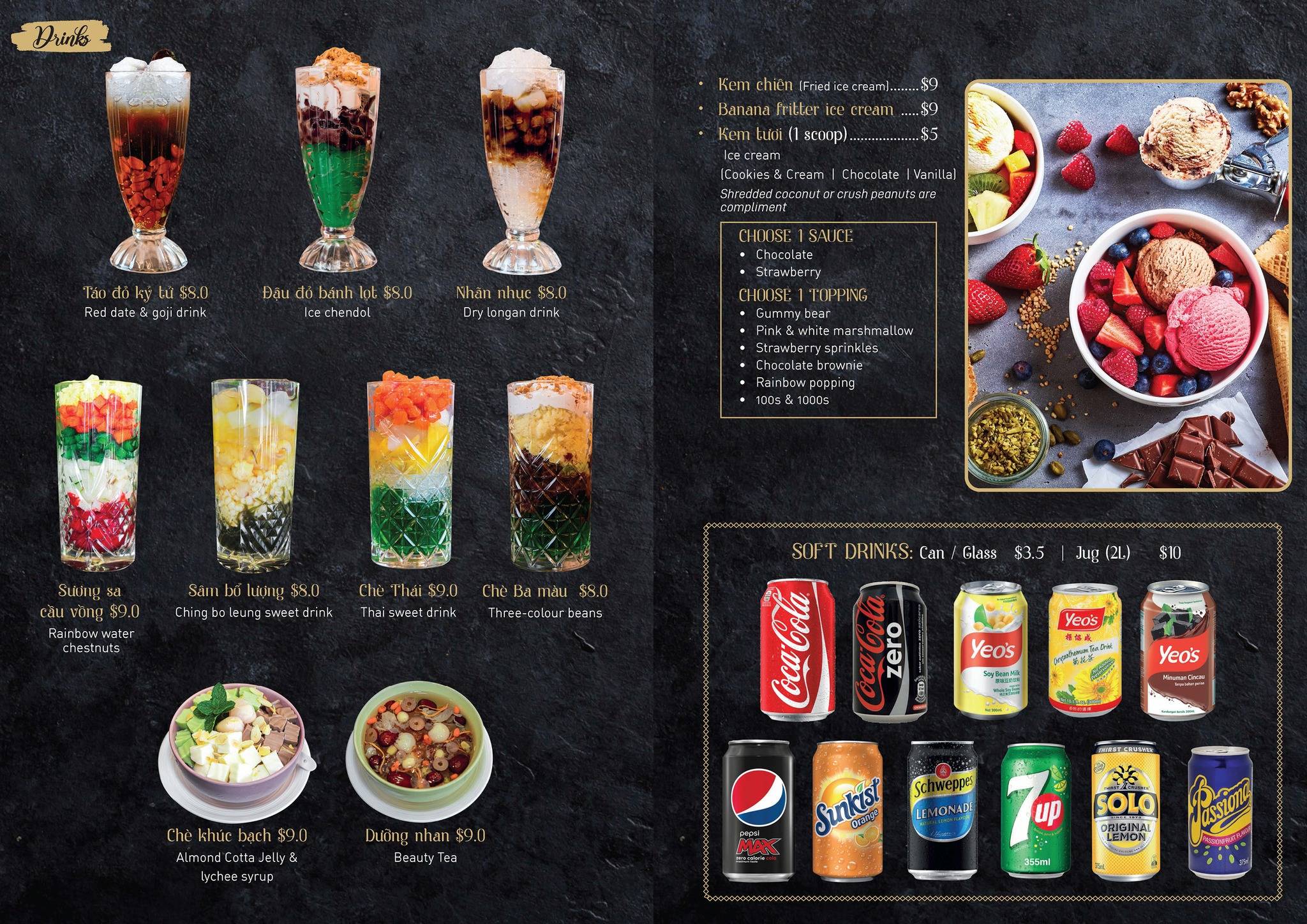 Menu at Little Viet Restaurant, Morley