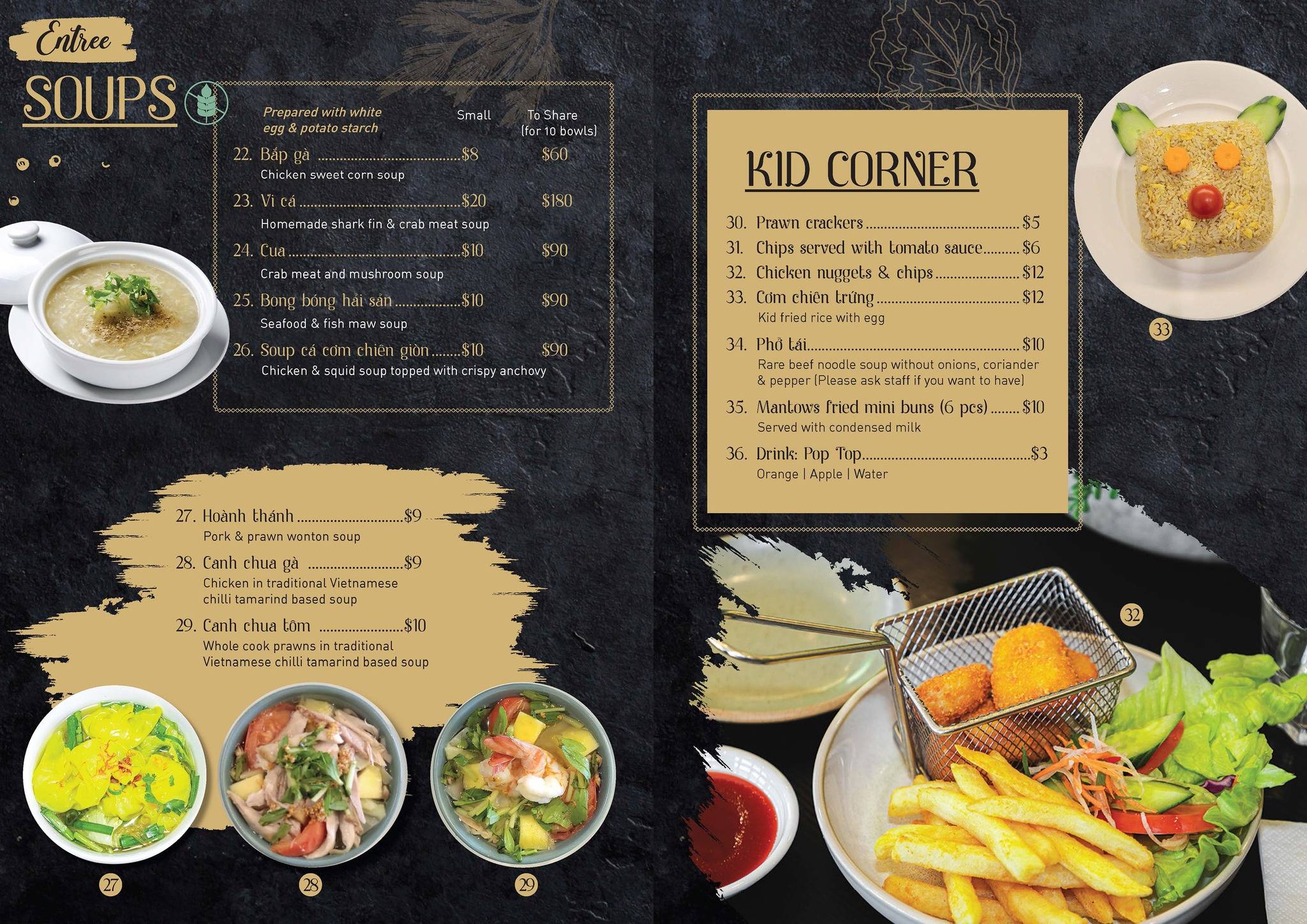 Menu at Little Viet Restaurant, Morley