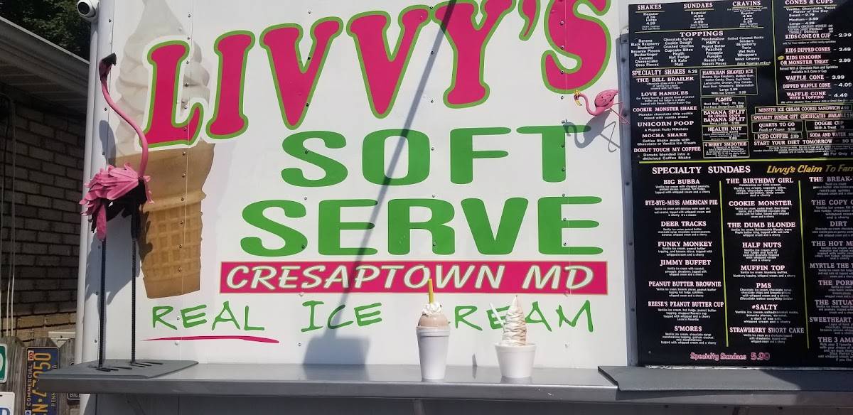 Menu at Livvy's Soft Serve fast food, Cresaptown