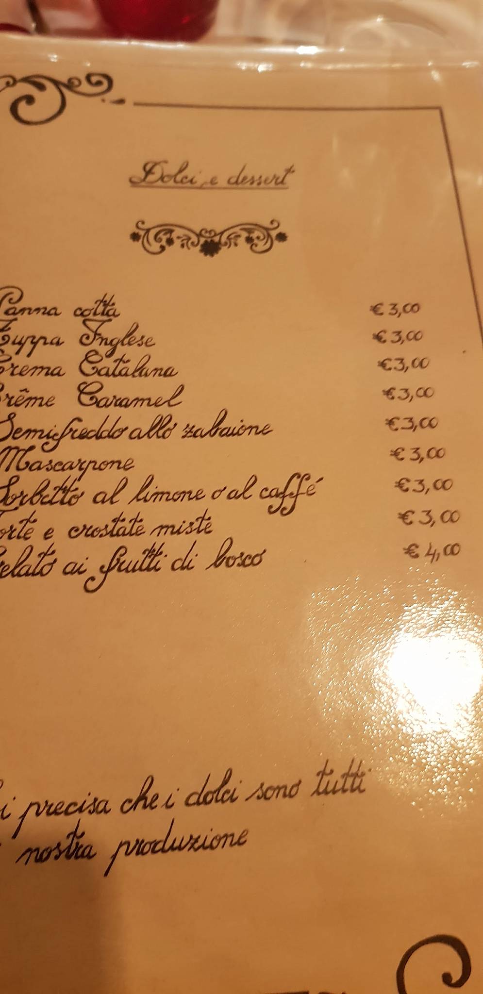 Menu da Locanda Zita ristorante, Sestola, Piazza San Giorgio 11