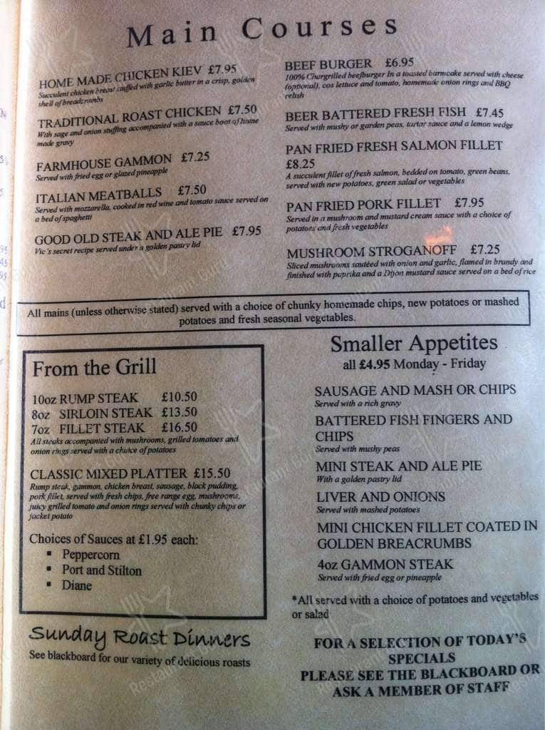 Menu at The Lock & Quay pub & bar, Chorley