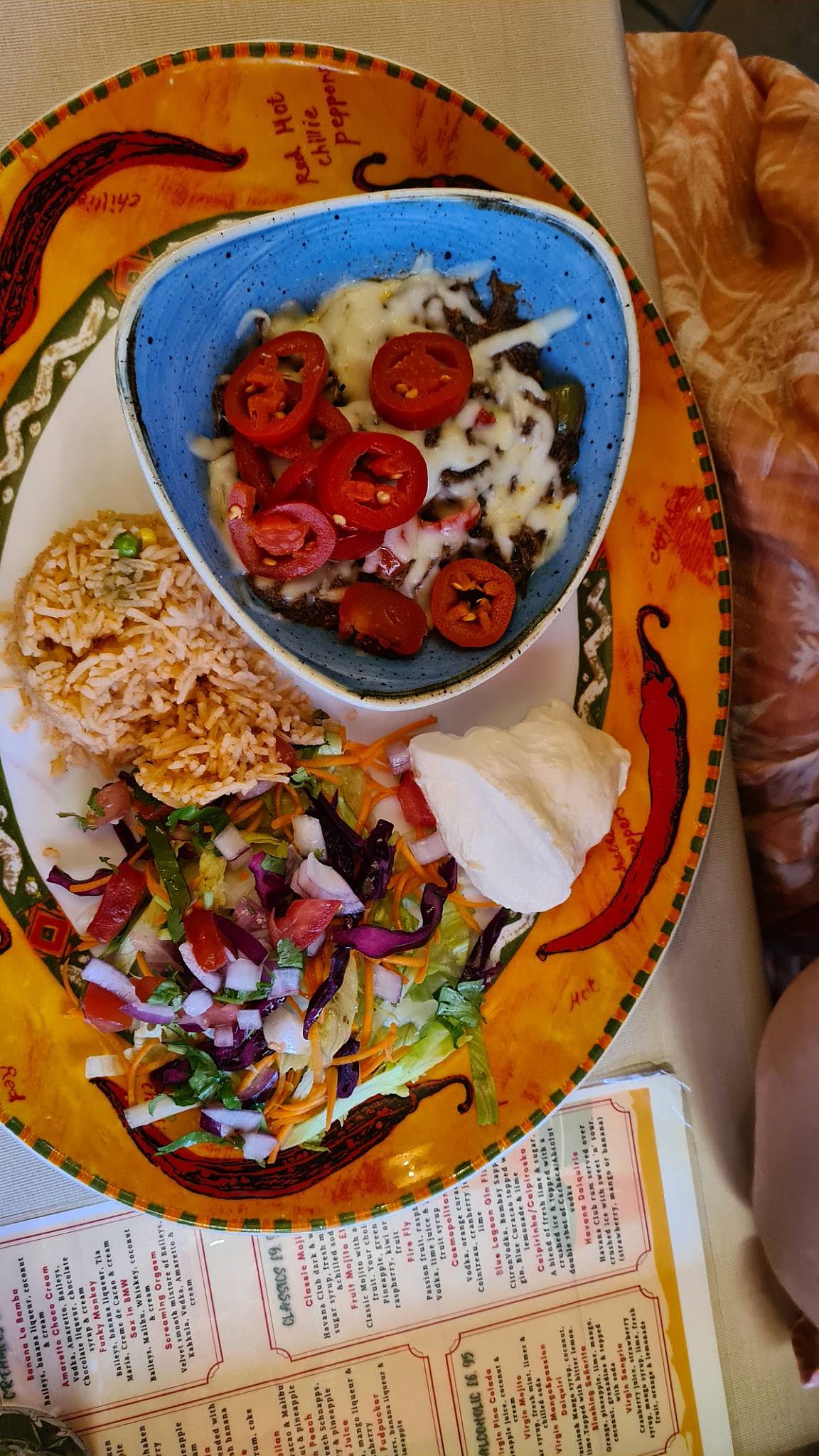 Menu at Loco Mexicano restaurant, London, 64-65 Wilton Rd