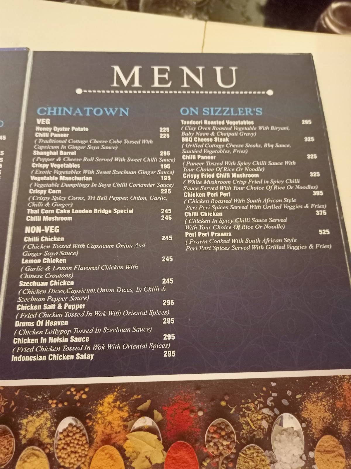Menu at London Bridge Rooftop Restaurant, Muzaffarpur