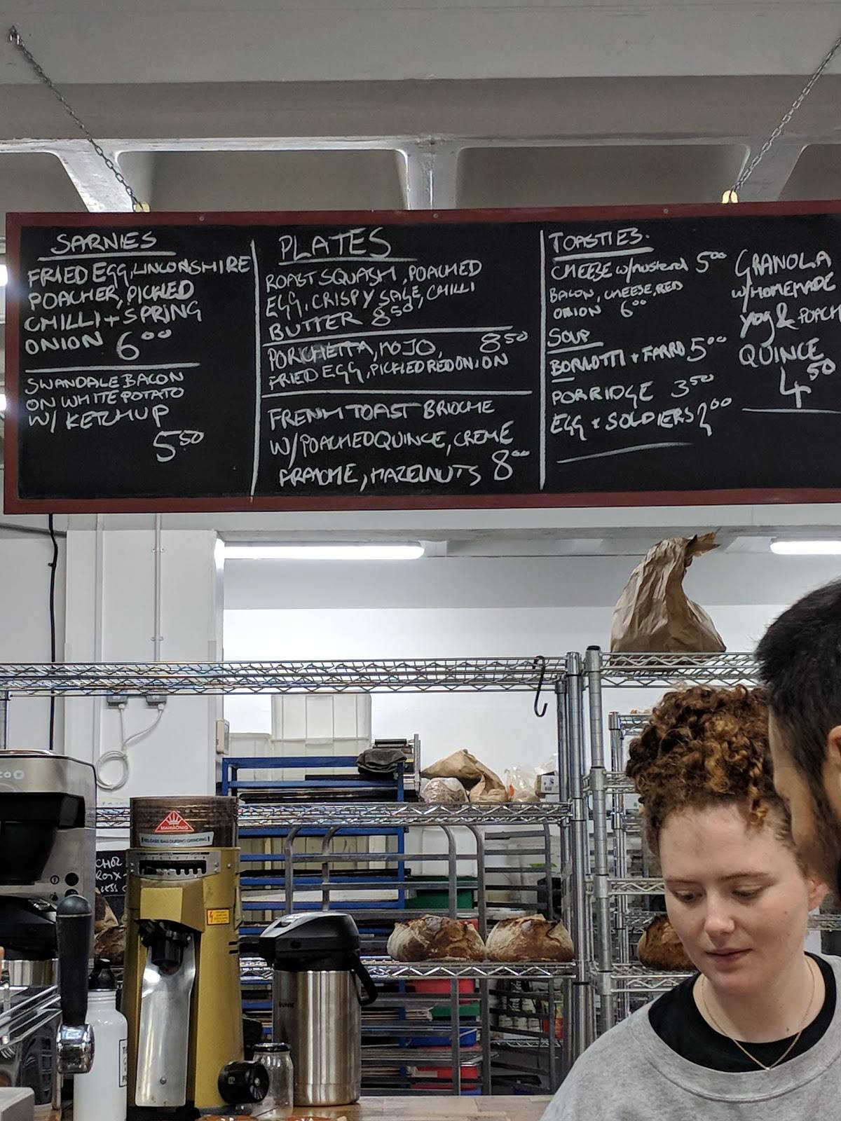 Menu at The Dusty Knuckle Bakery, London