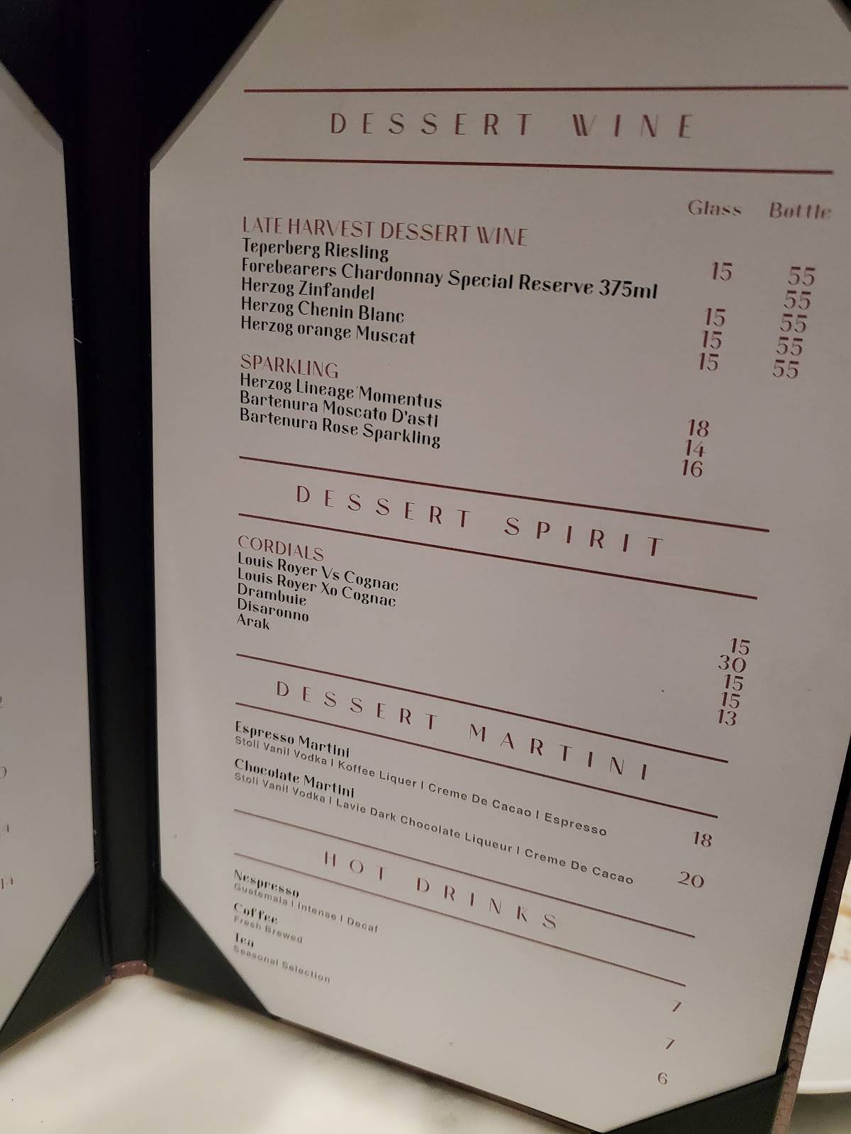 Menu at Salt Steakhouse, Long Branch