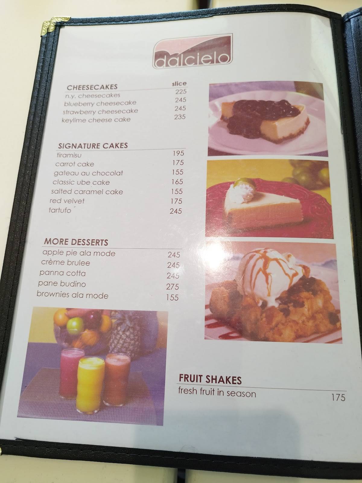 Menu at Dalcielo SEARCA Hotel restaurant, Los Baños
