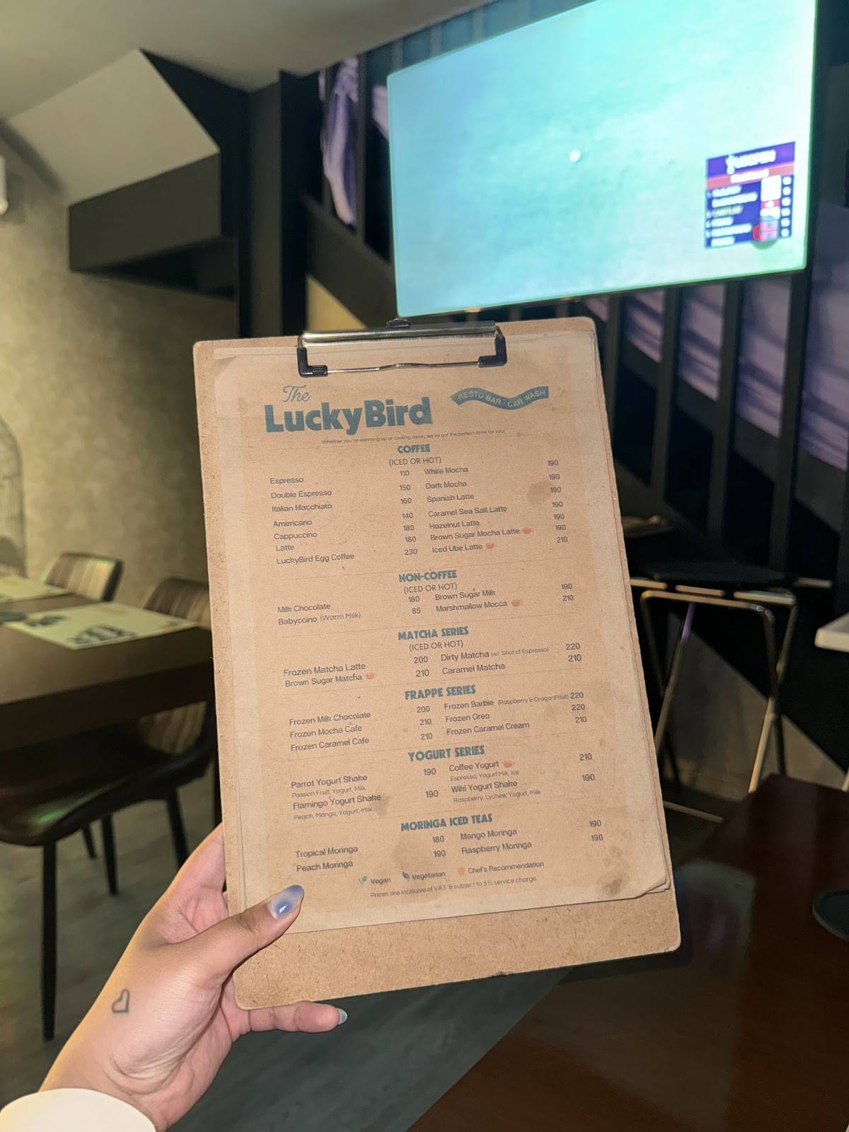 Menu at Lucky Bird Restaurant and Car Wash, Lipa, Dagatan St