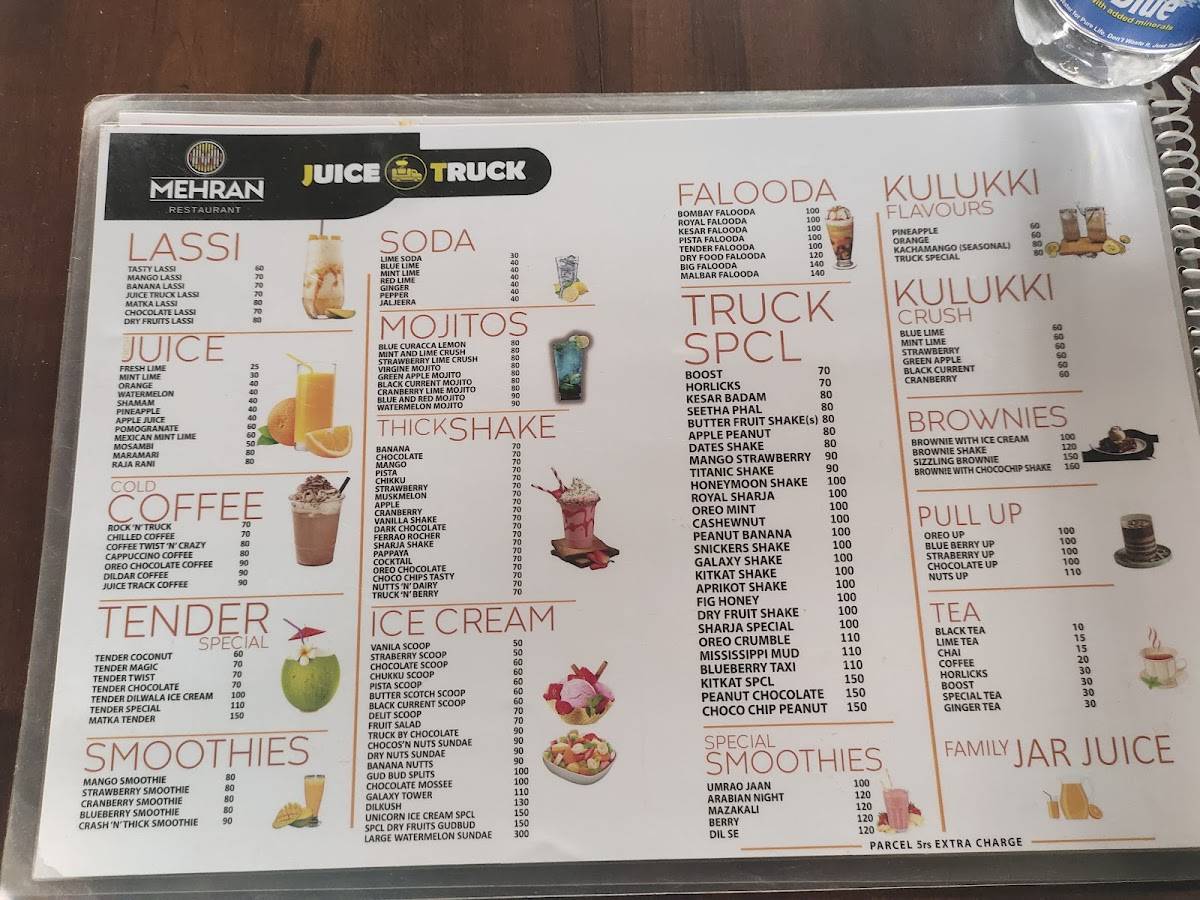 Menu at MEHRAN RESTAURANT, Moodbidri