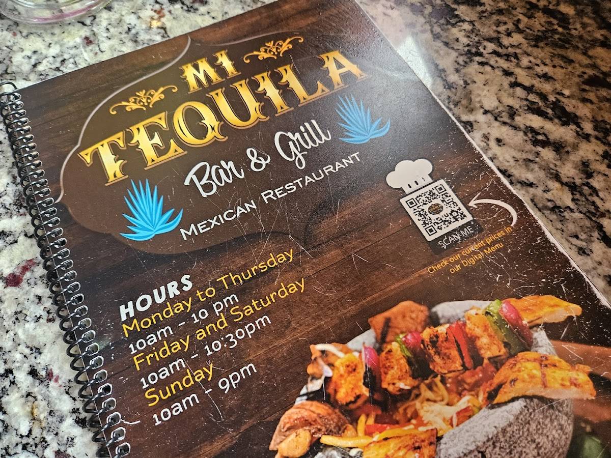Menu at MI TEQUILA Mexican Restaurant, Petoskey