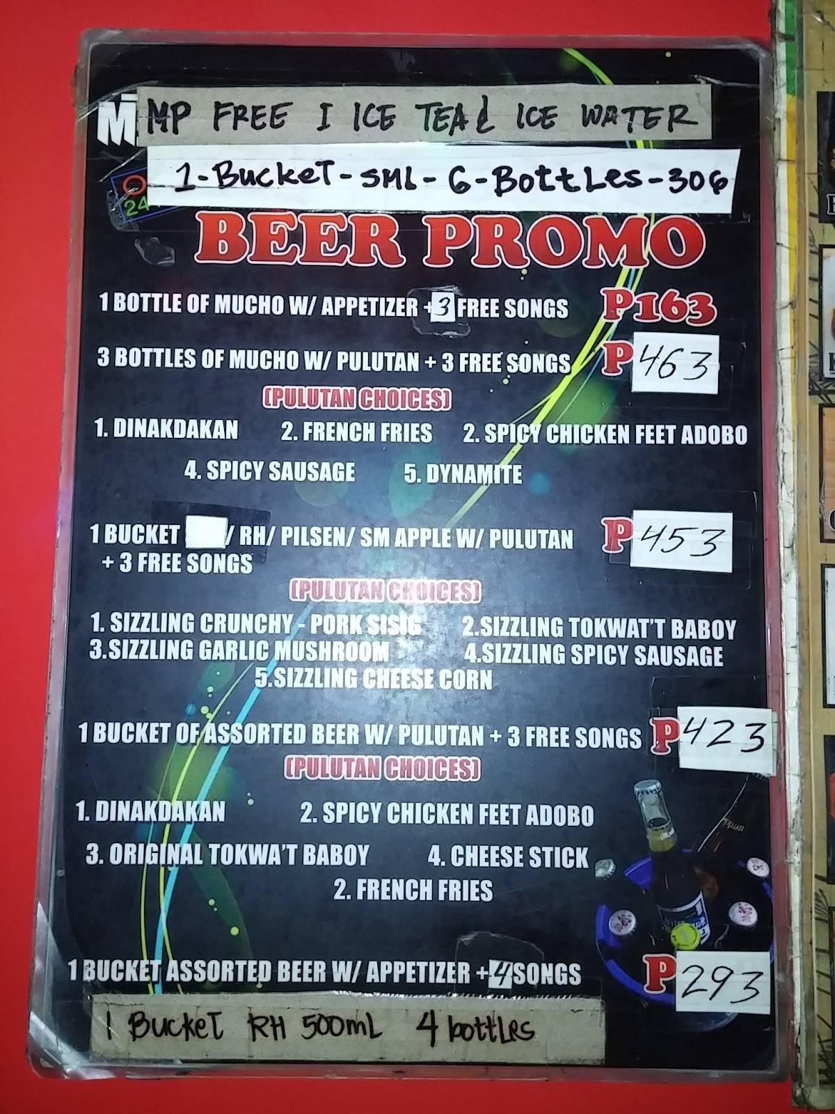 Menu at MJ23 Resto BAR, Manila