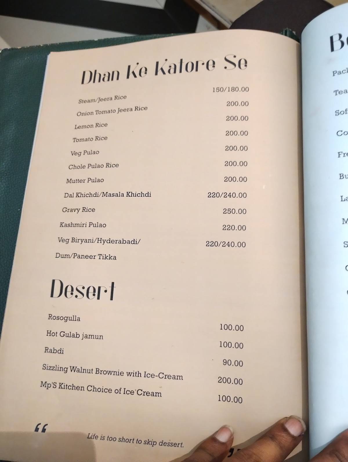 Menu at MP'S KITCHEN Restaurant & dhaba & caterers & lunch buffet @499 ...