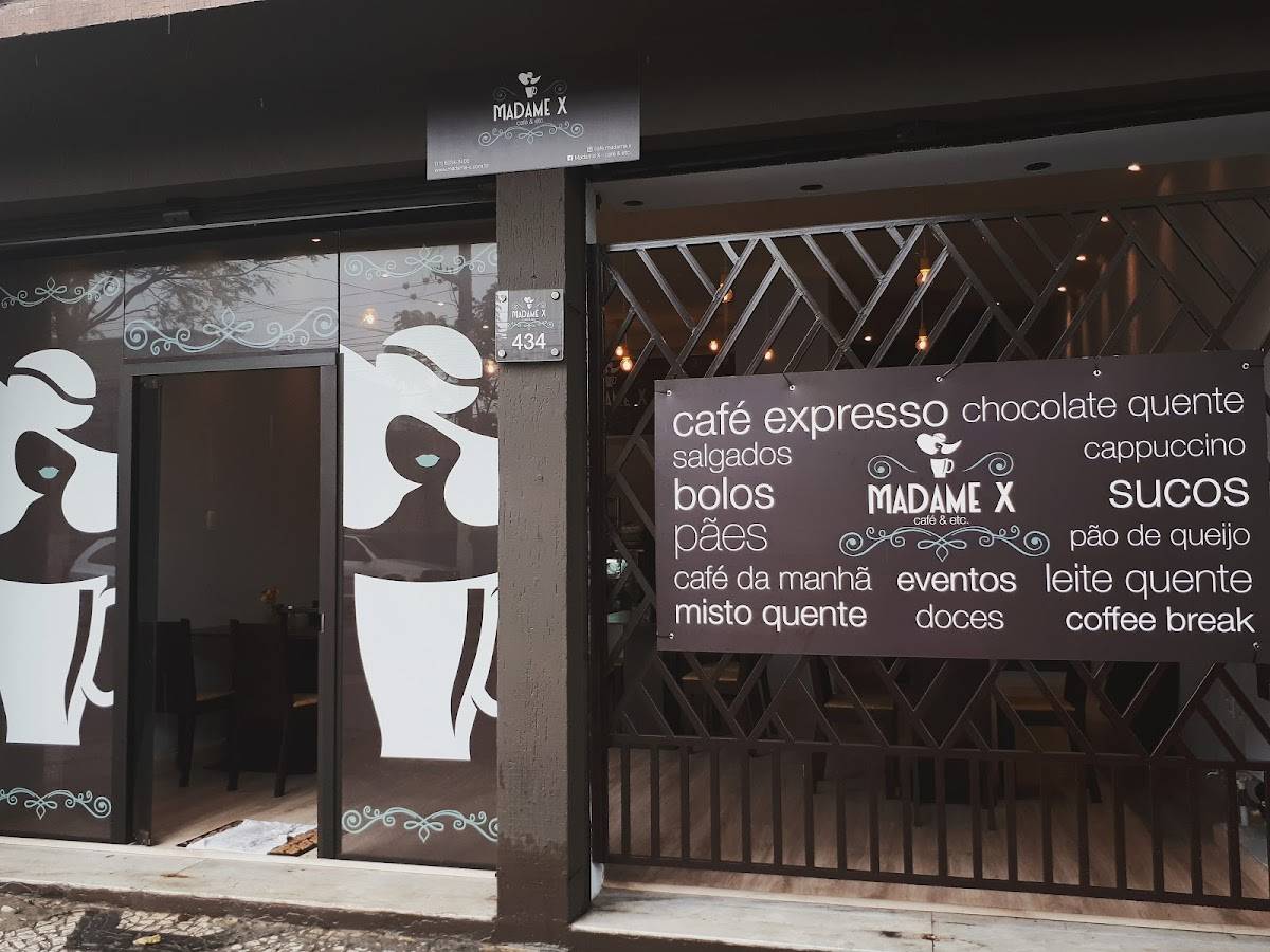 Carta de Madame X Café agência & etc., São Paulo