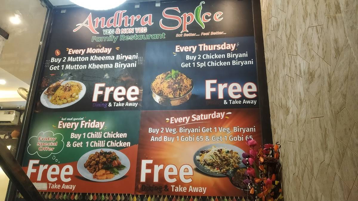 Menu at Andhra Spice Veg & Non Veg Family Restaurant, Madanapalle
