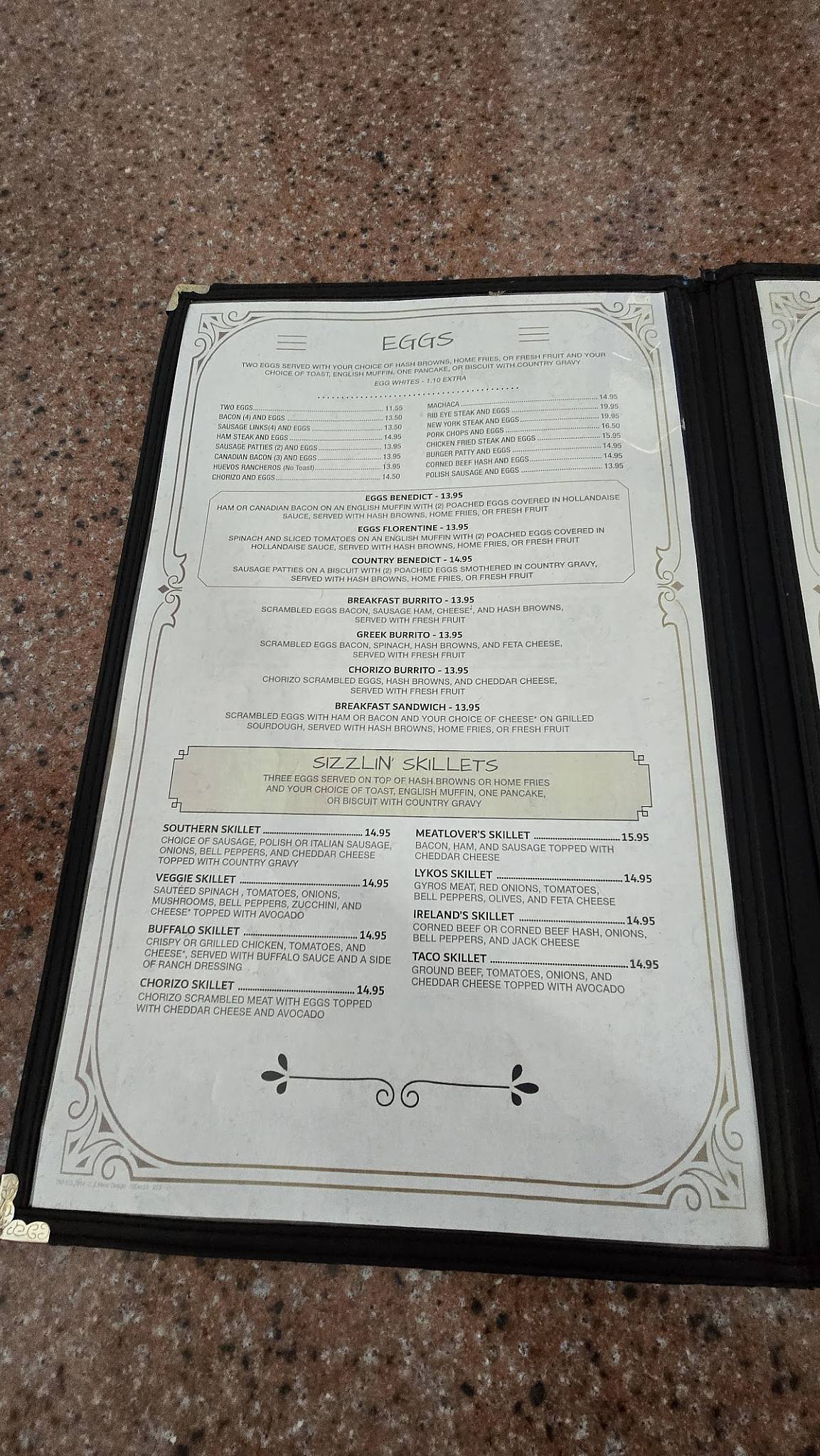 Menu at Main Street Cafe, Fallbrook