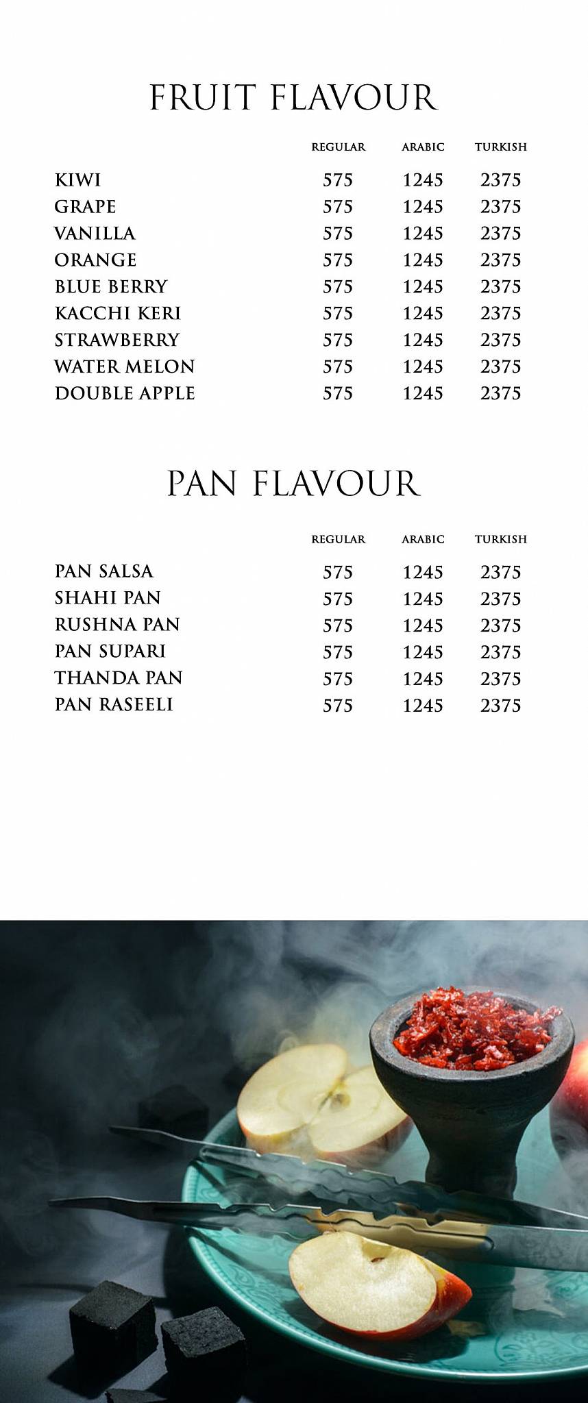 Menu at Makati Kolkata, Kolkata