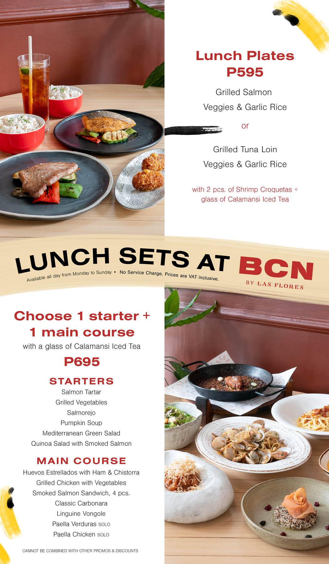 Menu at Las Flores restaurant, Makati, Salcedo Village