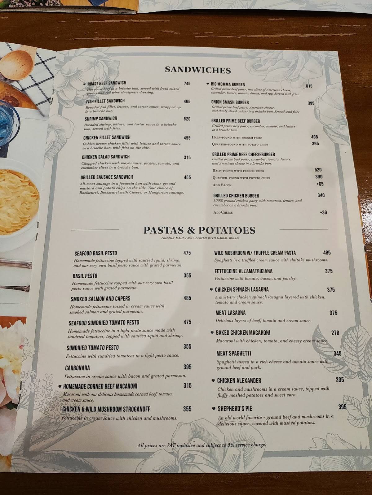 Menu at Mom and Tina's Bakery Cafe, Makati, 14