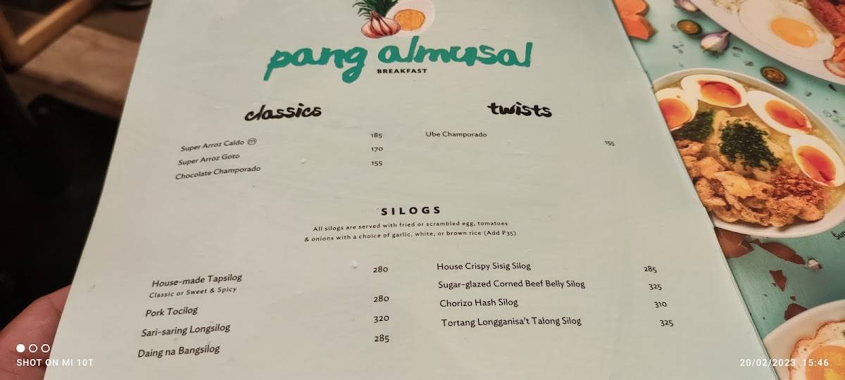 Menu at Manam Cafe Megamall, Mandaluyong, 3/F Mega Fashion Hall