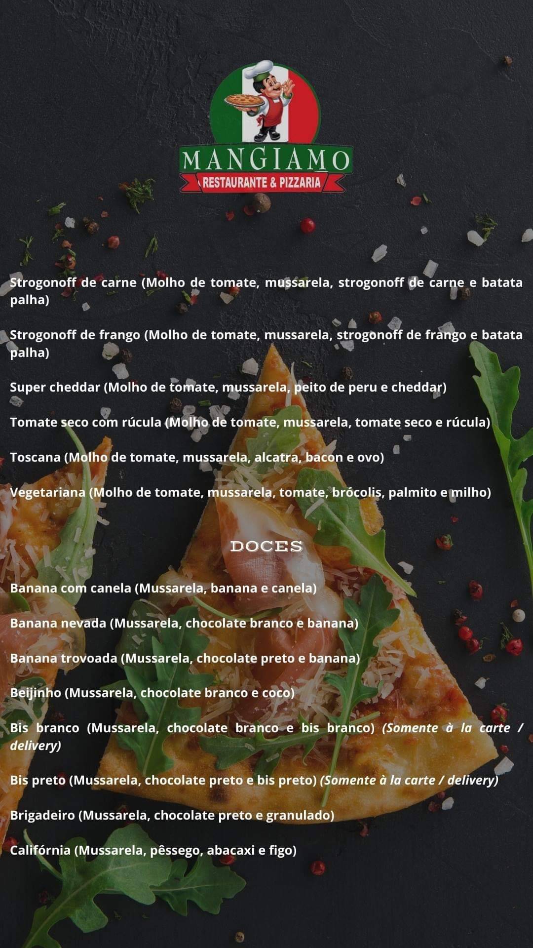 Menu em Mangiamo Restaurante & Pizzaria, Gaspar