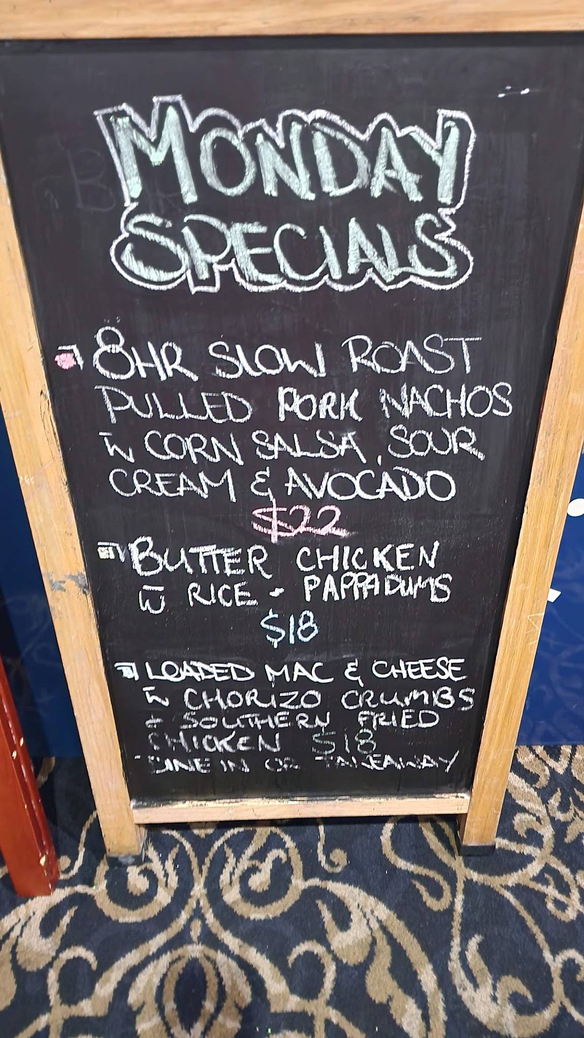 Menu at Railway Hotel pub & bar, Marian