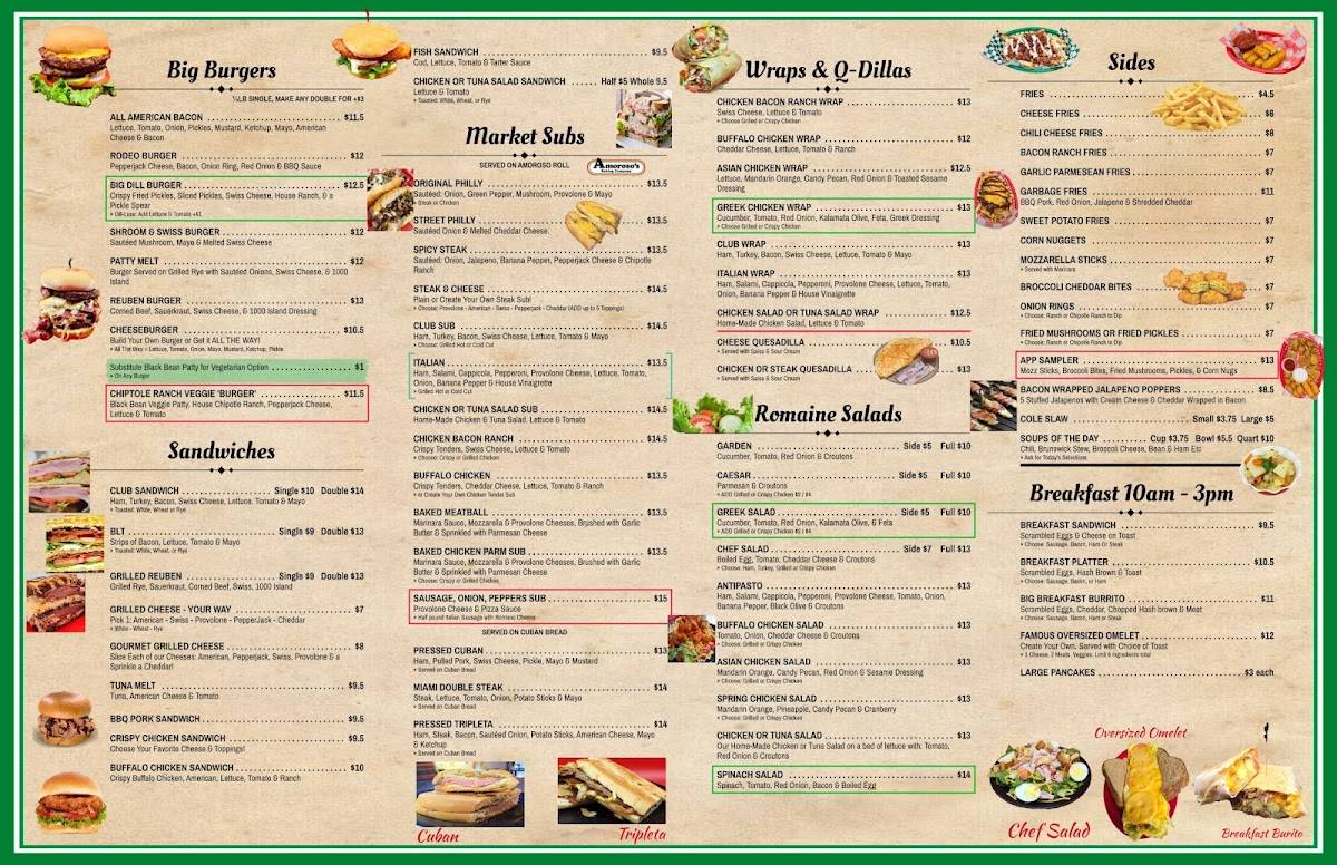Menu at Market 27 pizzeria, Avon Park, US-27 N
