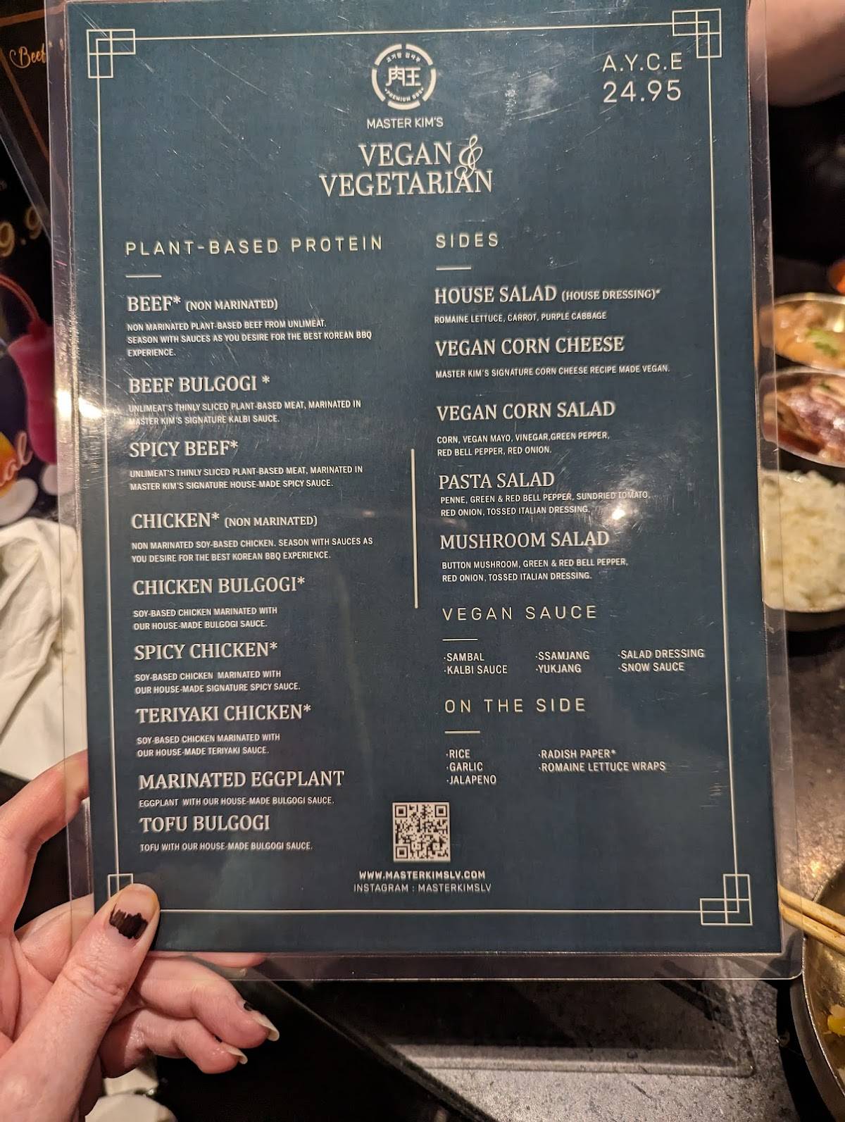 Menu at Master Kim’s Korean BBQ, Las Vegas, S Durango Dr #100