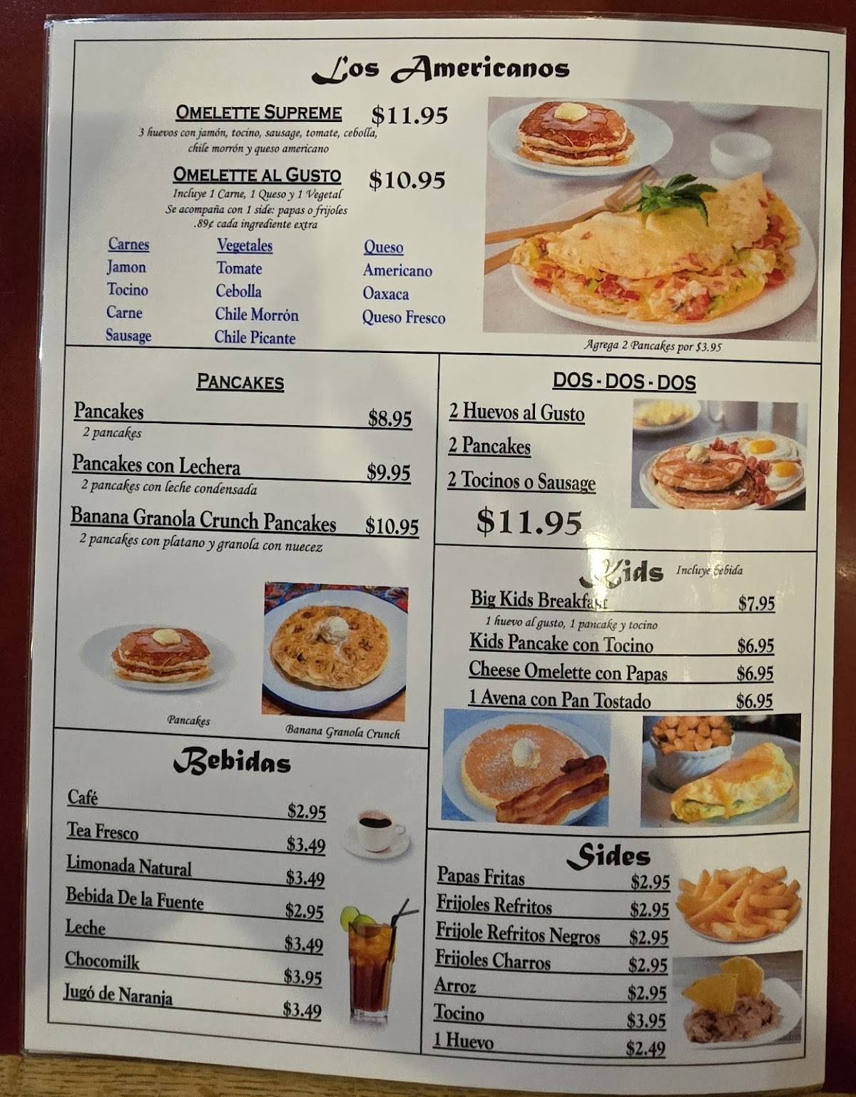 Menu at El Portón Mexican Restaurant McAllen, McAllen