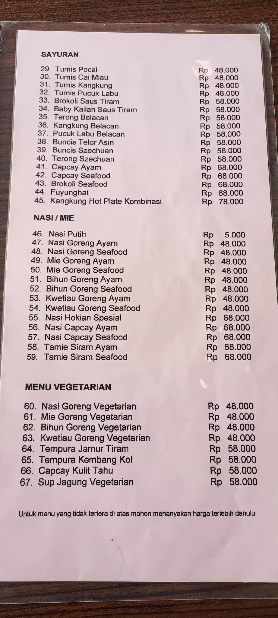 Menu at Kuta Plaza Restaurant Sunset Road 港式海鲜点心烧鸭 Hong Kong Dim Sum ...