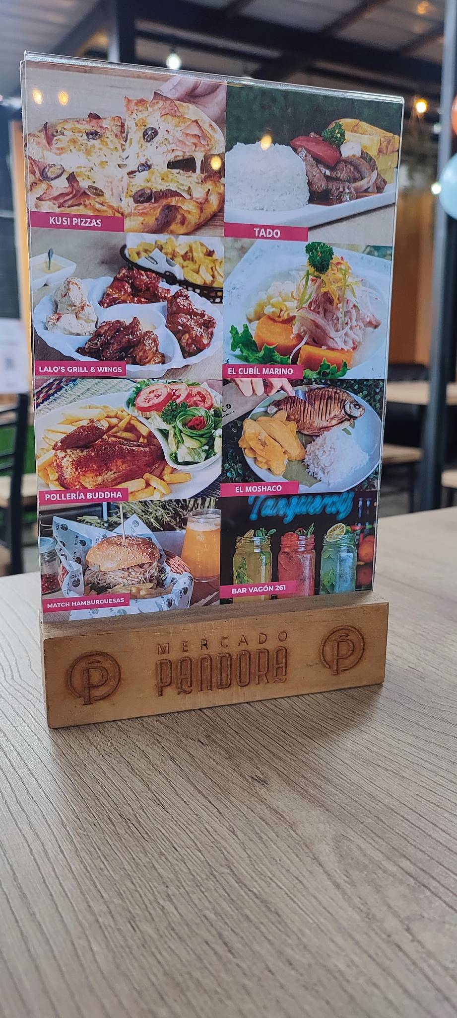 Carta de Pandora - Restobar Surco, Santiago de Surco